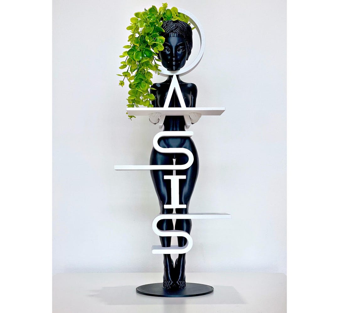Woman Butler Tray ‘oasis’-stl File-for 3d Print - Etsy