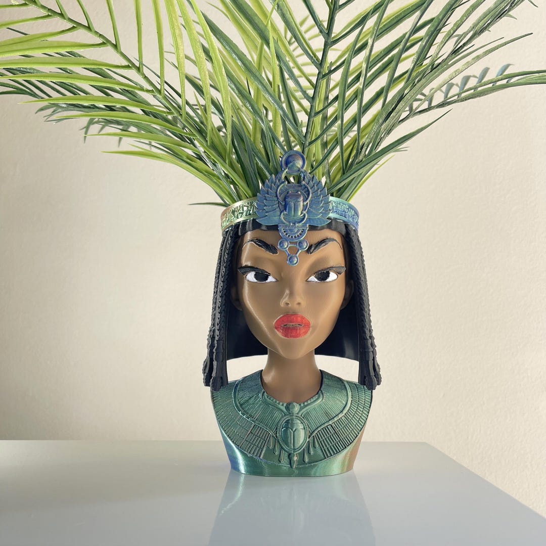Cleopatra Bust Planter -for 3d Print -stl File - Etsy