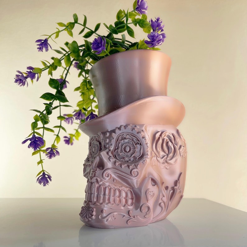 Sugar Skull Planter-stl File -for 3d Printing - Etsy