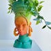 Africa Queen Bust Planter -3d Printable Flower Pot -stl File - Etsy
