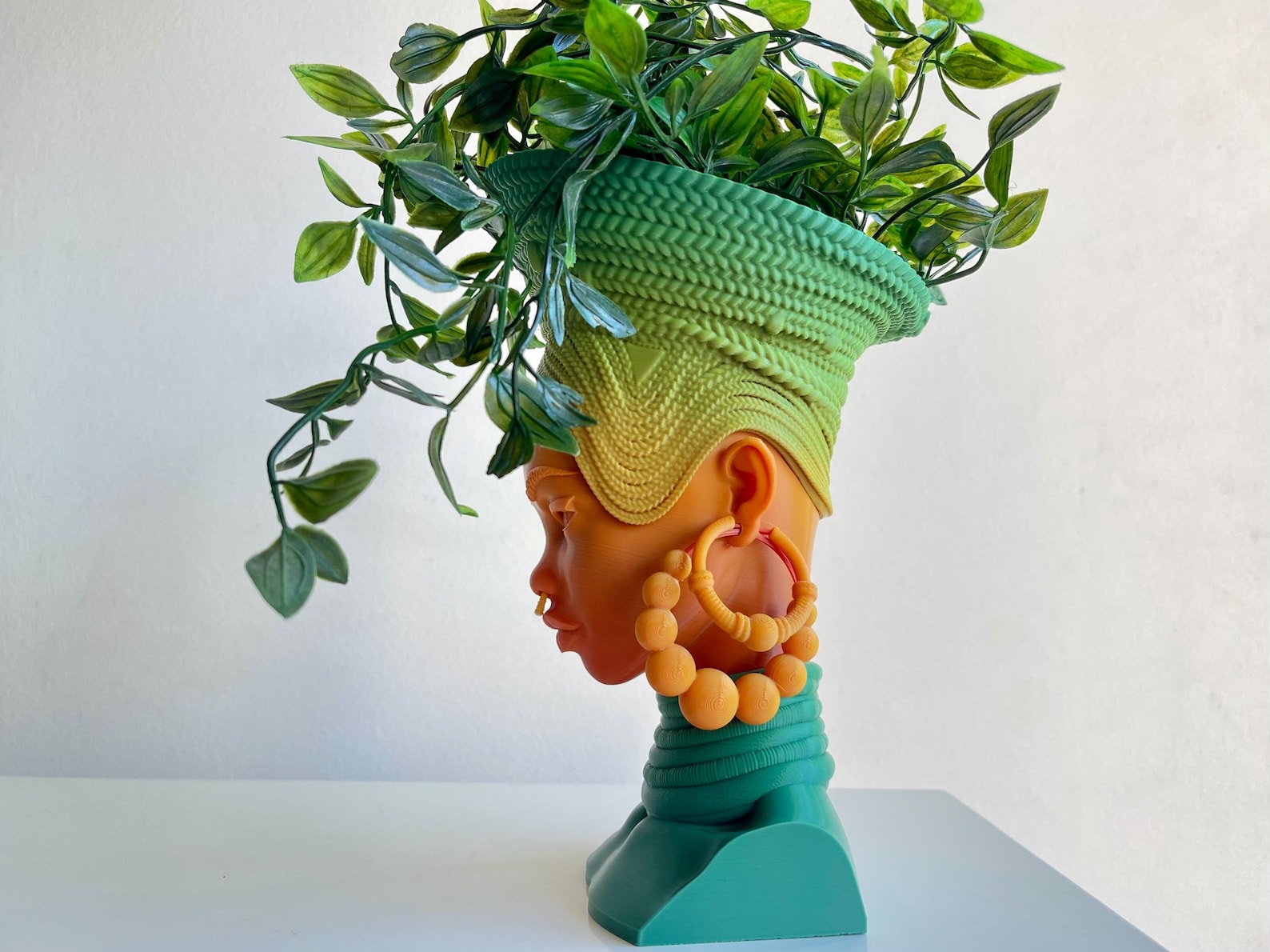 Africa Queen Bust Planter -3d Printable Flower Pot -stl File - Etsy