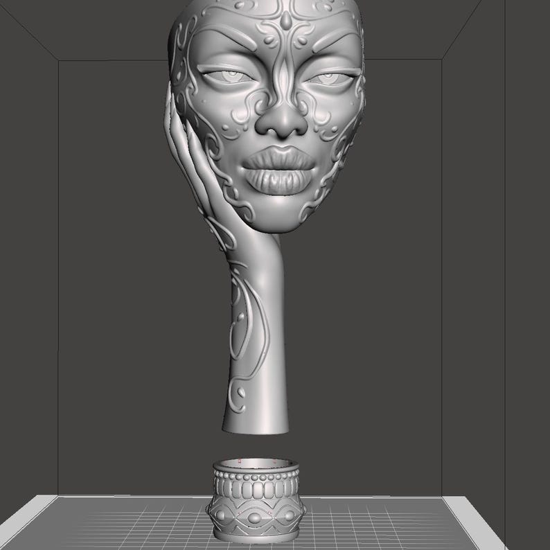Face Flower Pot -for 3d Print -stl File - Etsy