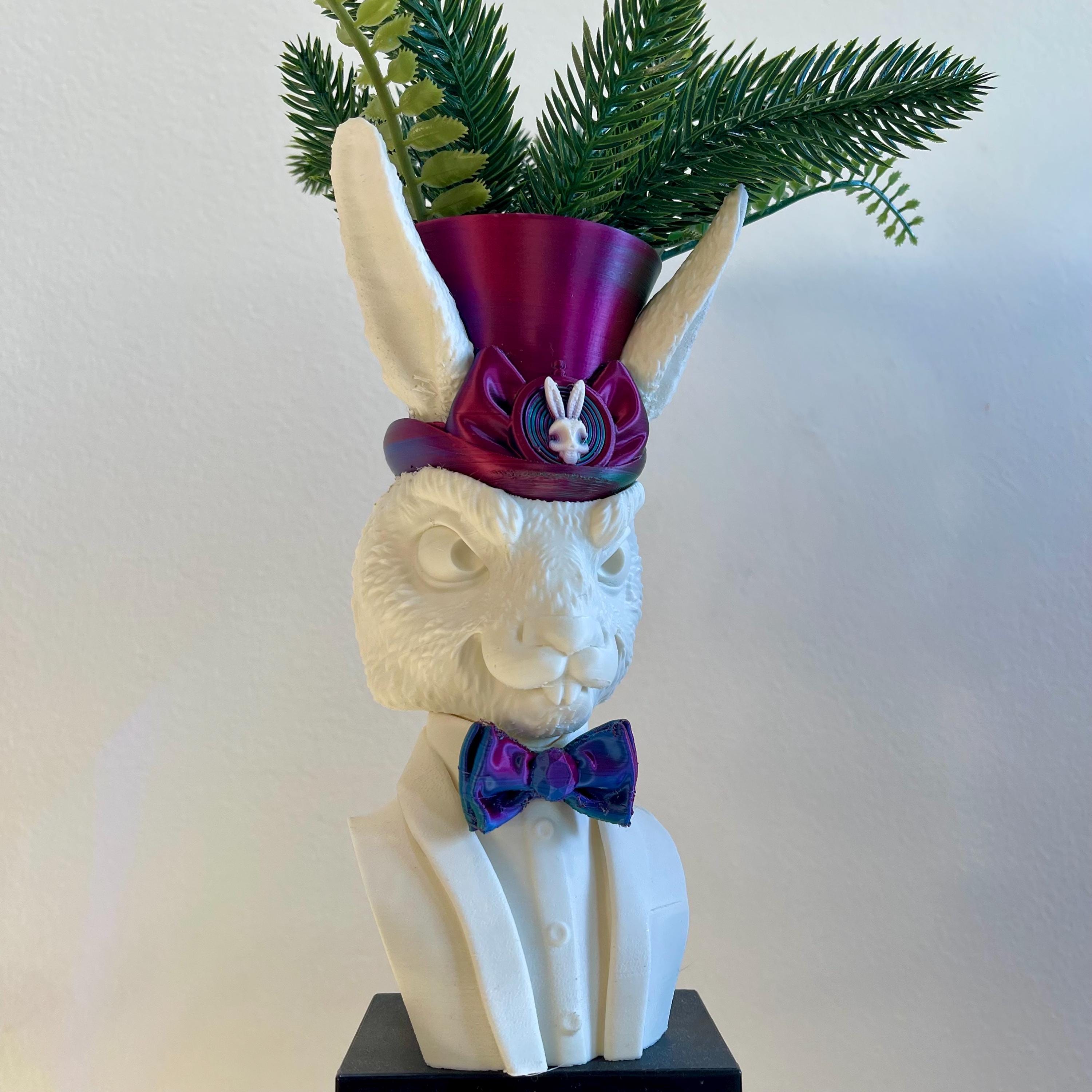 White Rabbit Plant Pot 3d Printable Flower Pot stl File - Etsy