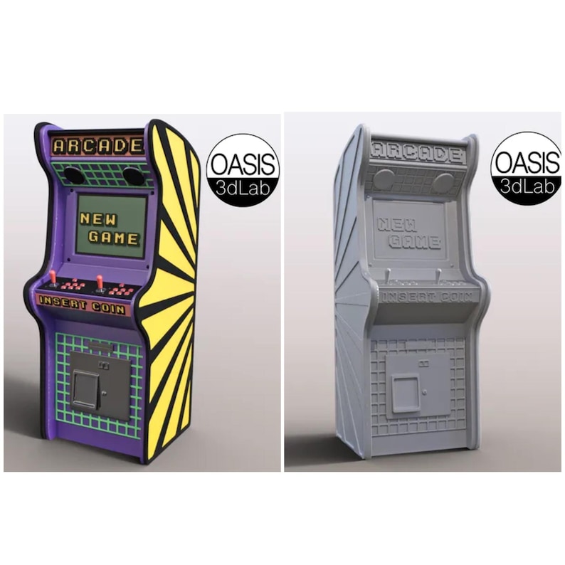 Arcade Bank-money Box -stl File-for 3d Print - Etsy