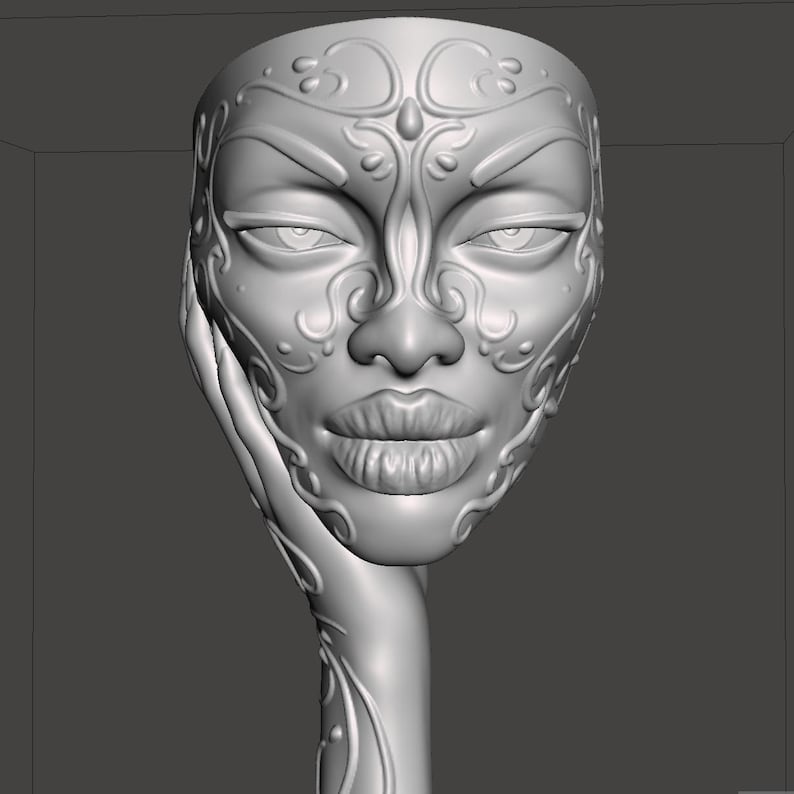 Face Flower Pot -for 3d Print -stl File - Etsy