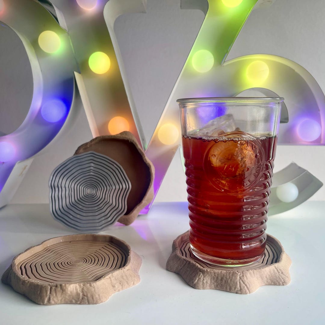 Tree Trunk Coasters Holder - Digital File-stl File - Etsy