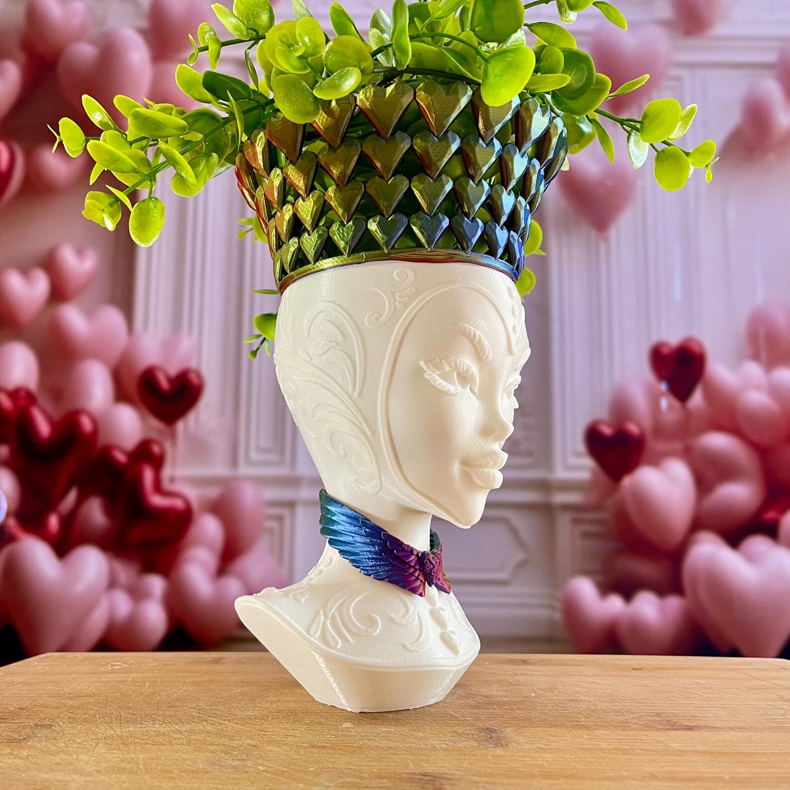 Queen of Hearts Bust Planter -3d Printable Flower Pot -stl File - Etsy