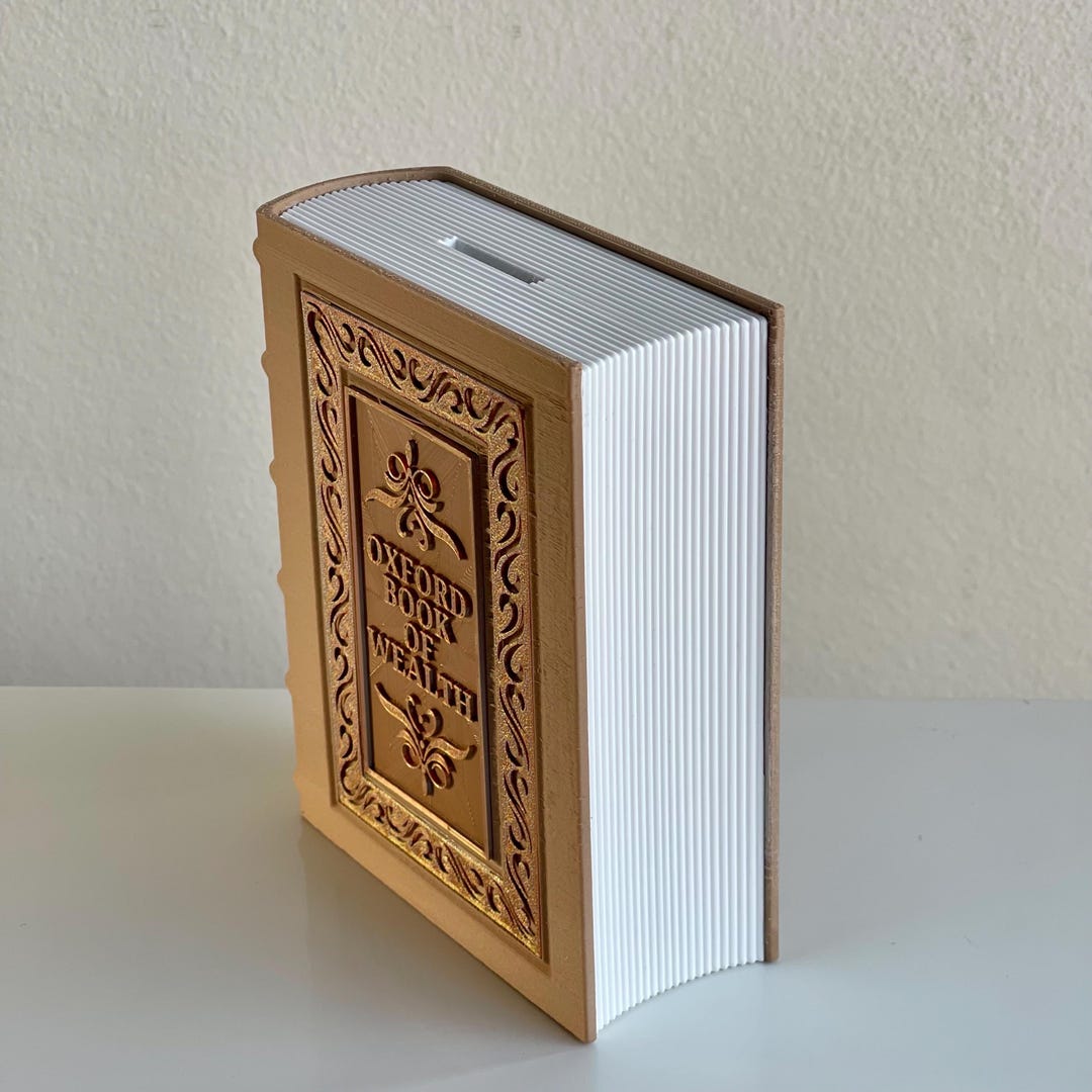 Book Piggy Bank-money Box -stl File-for 3d Print - Etsy