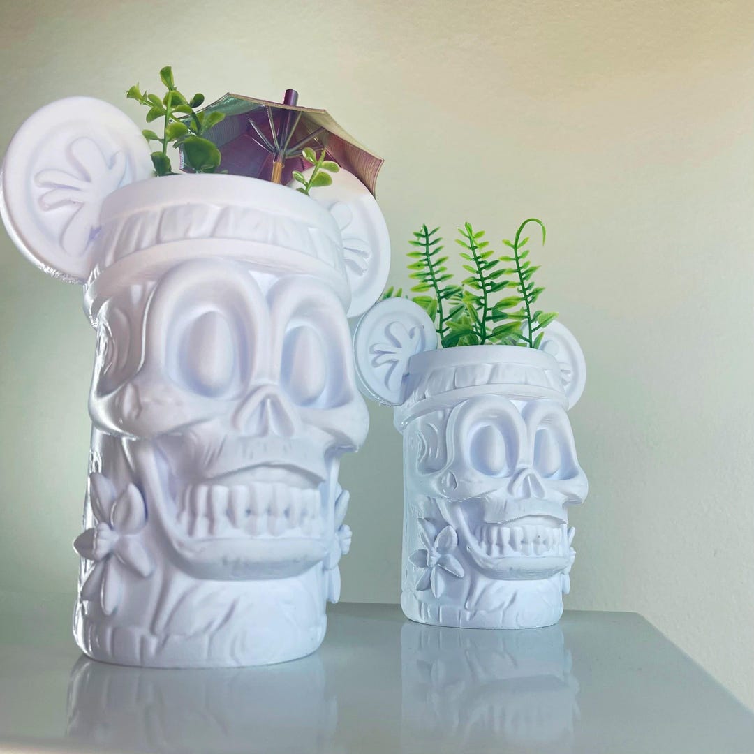 Tiki Mickey Planter / Mug / Pencil Holder -stl File-for 3d Print - Etsy