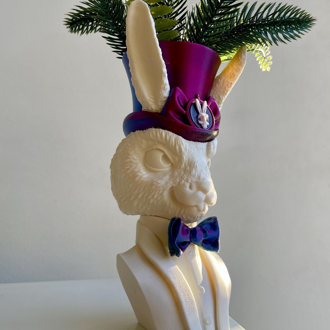 White Rabbit Plant Pot -3d Printable Flower Pot -stl File - Etsy