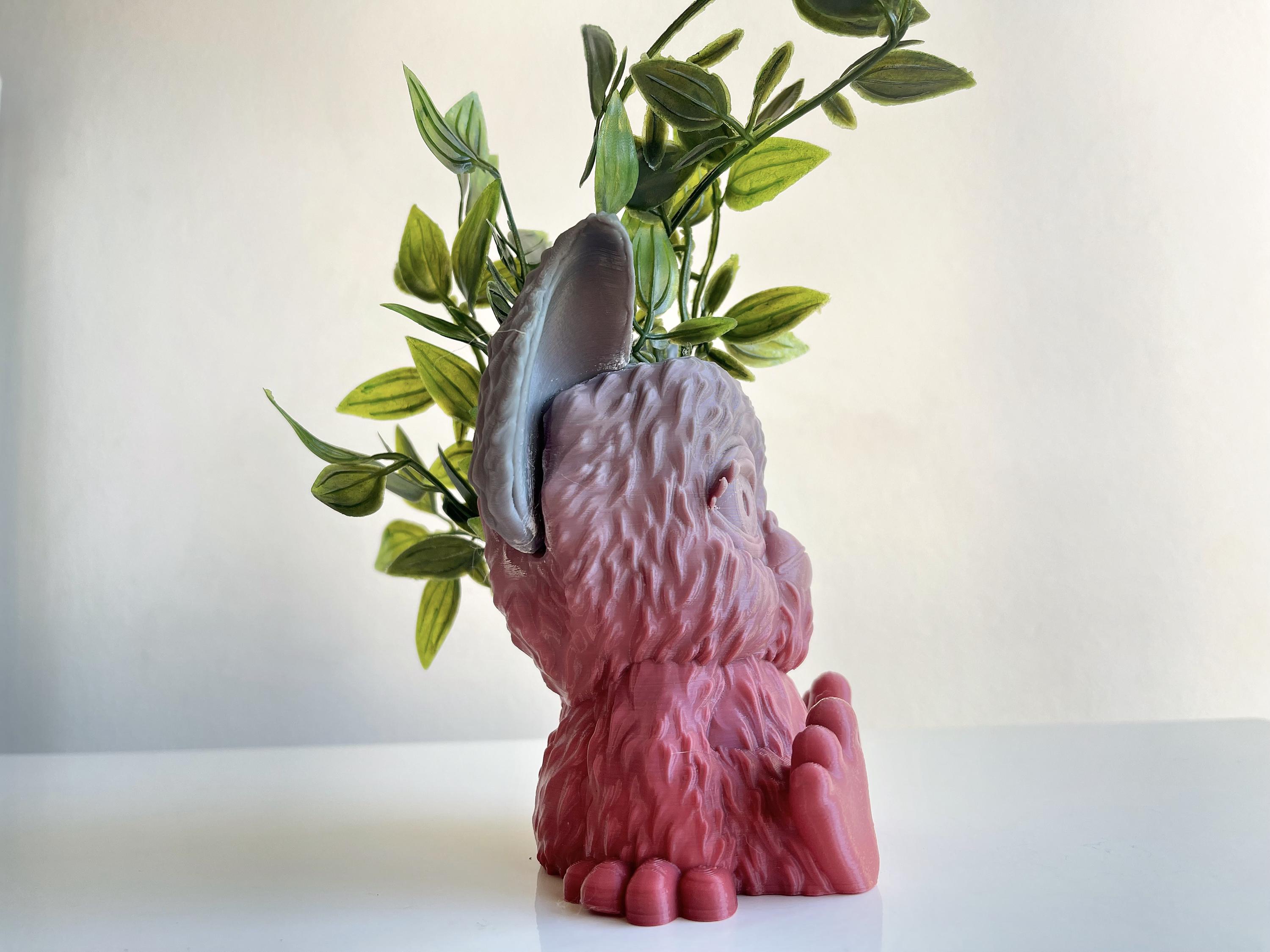 Furry Companion Flower Pot -3d Printable -stl File - Etsy