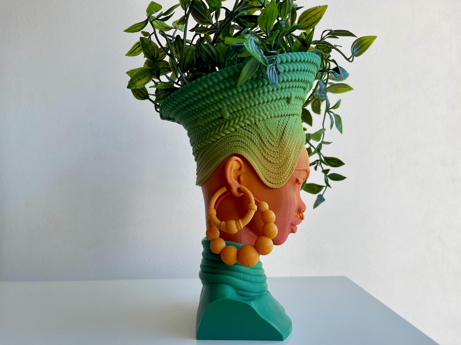 Africa Queen Bust Planter -3d Printable Flower Pot -stl File - Etsy