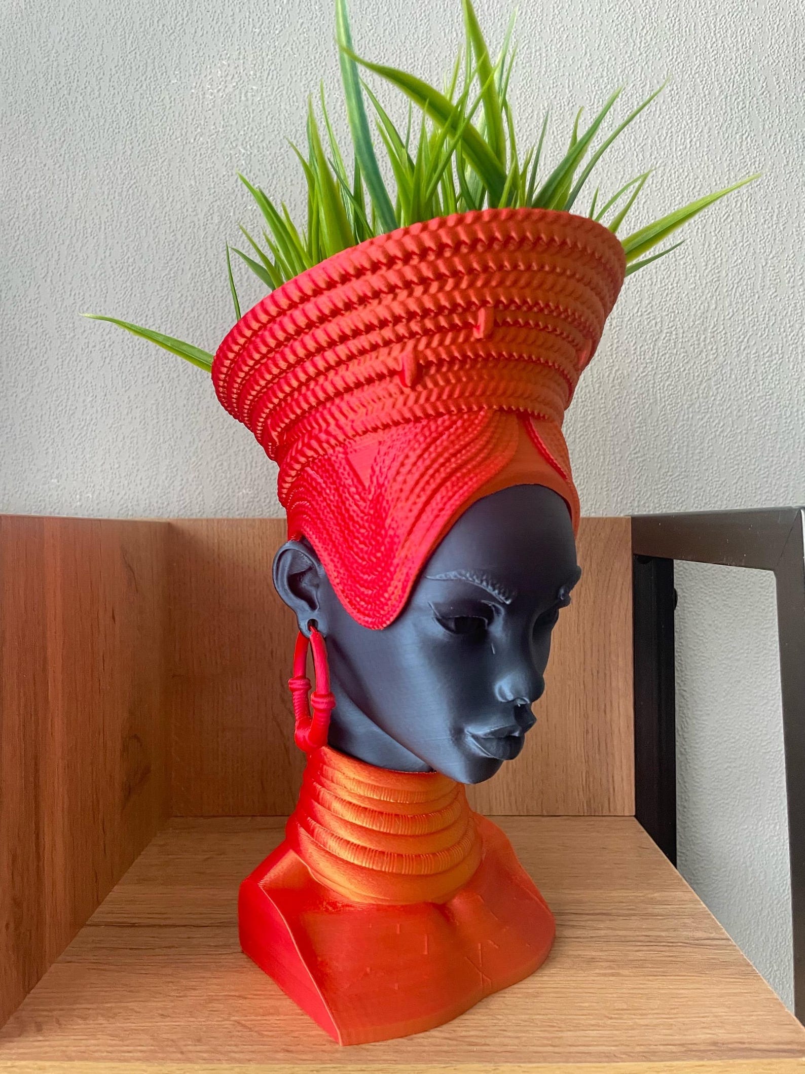 Africa Queen Bust Planter -3d Printable Flower Pot -stl File - Etsy