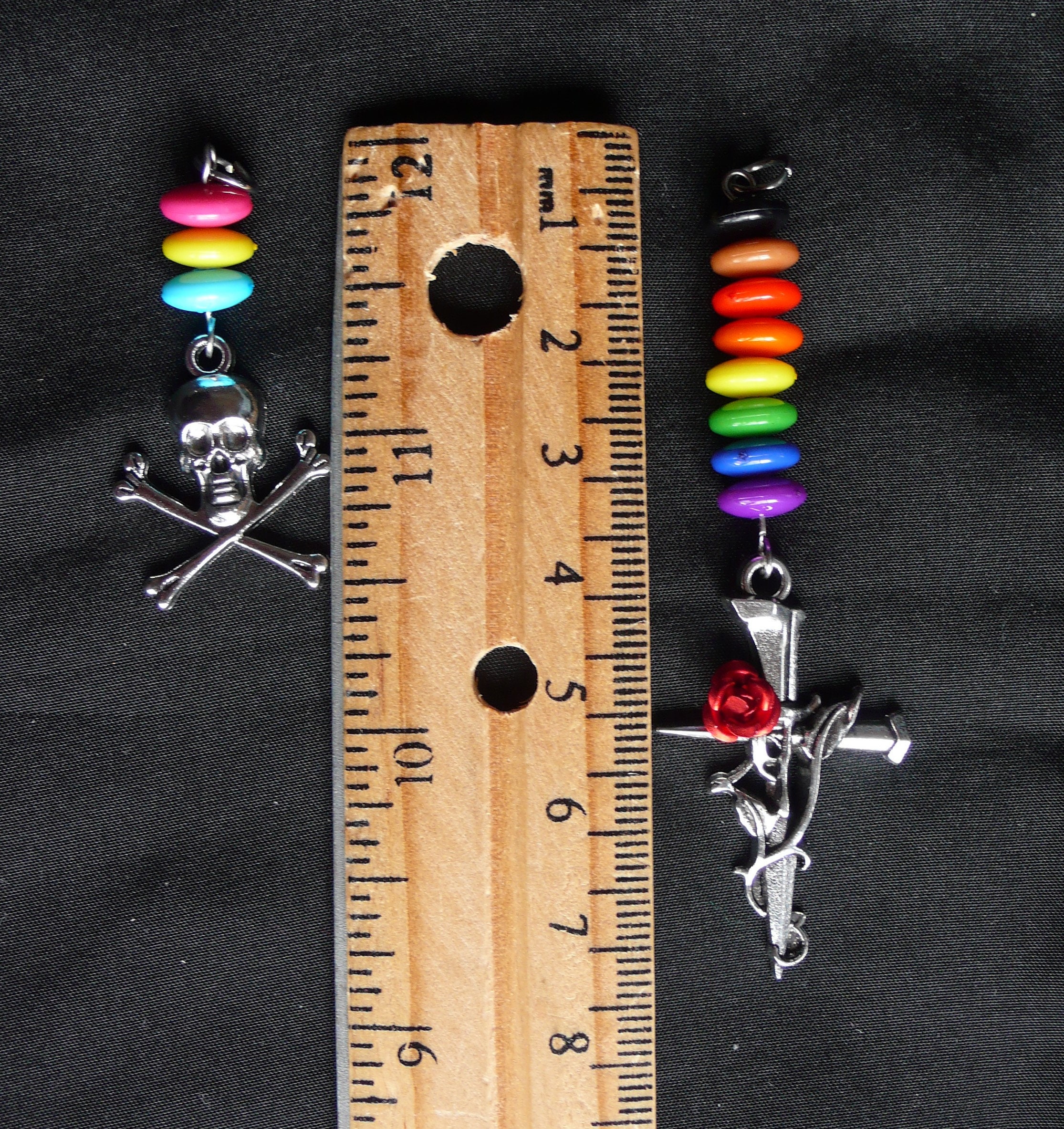 Goth & Emo LGBTQ Pride Beaded Pendant Necklace - Etsy