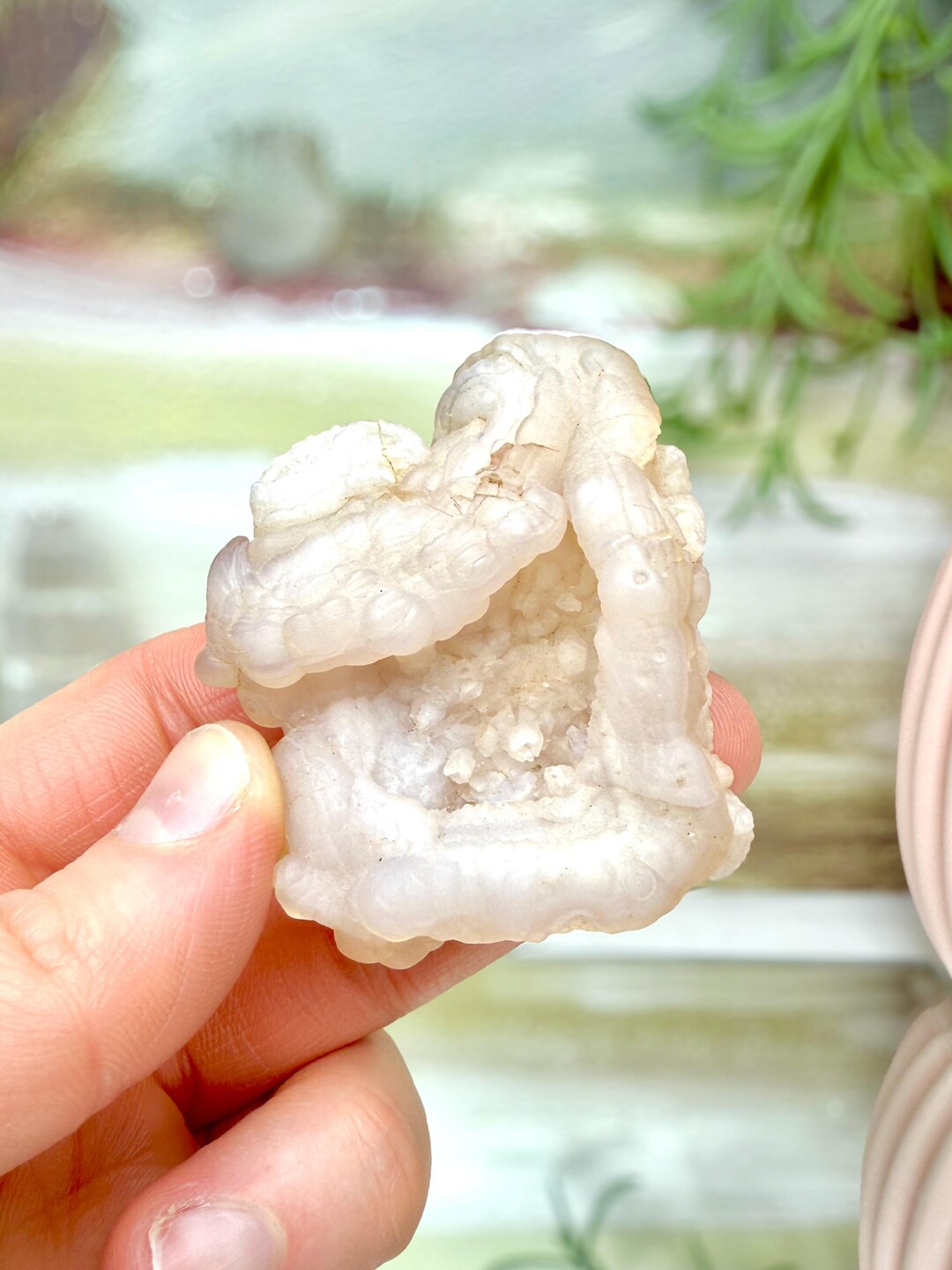 Pink Chalcedony Rose | Ear Chalcedony | Rare Natural Crystal | Crystal ...