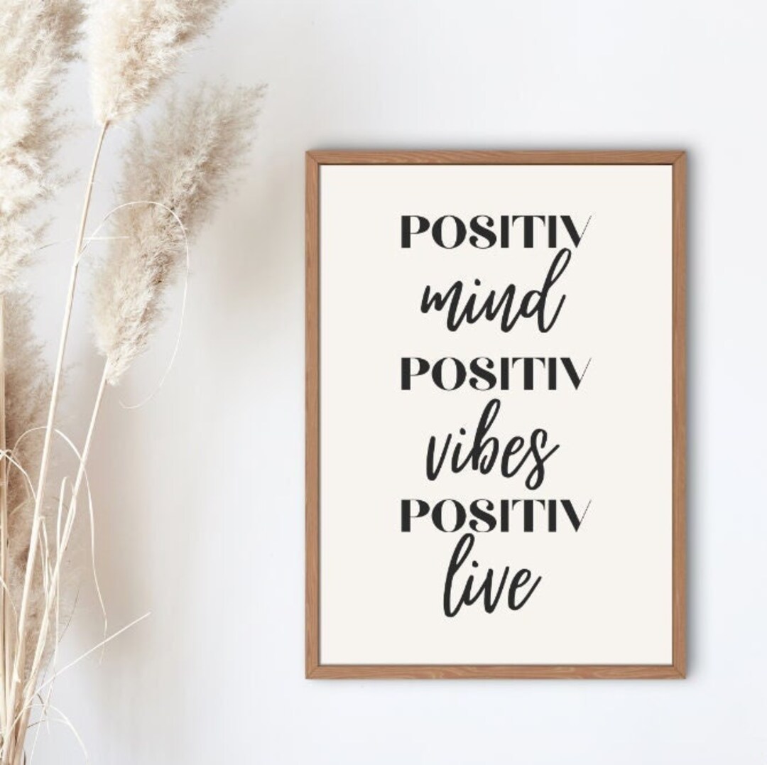 Wall Decoration With Quote Art Print Poster Picture Typography - Etsy