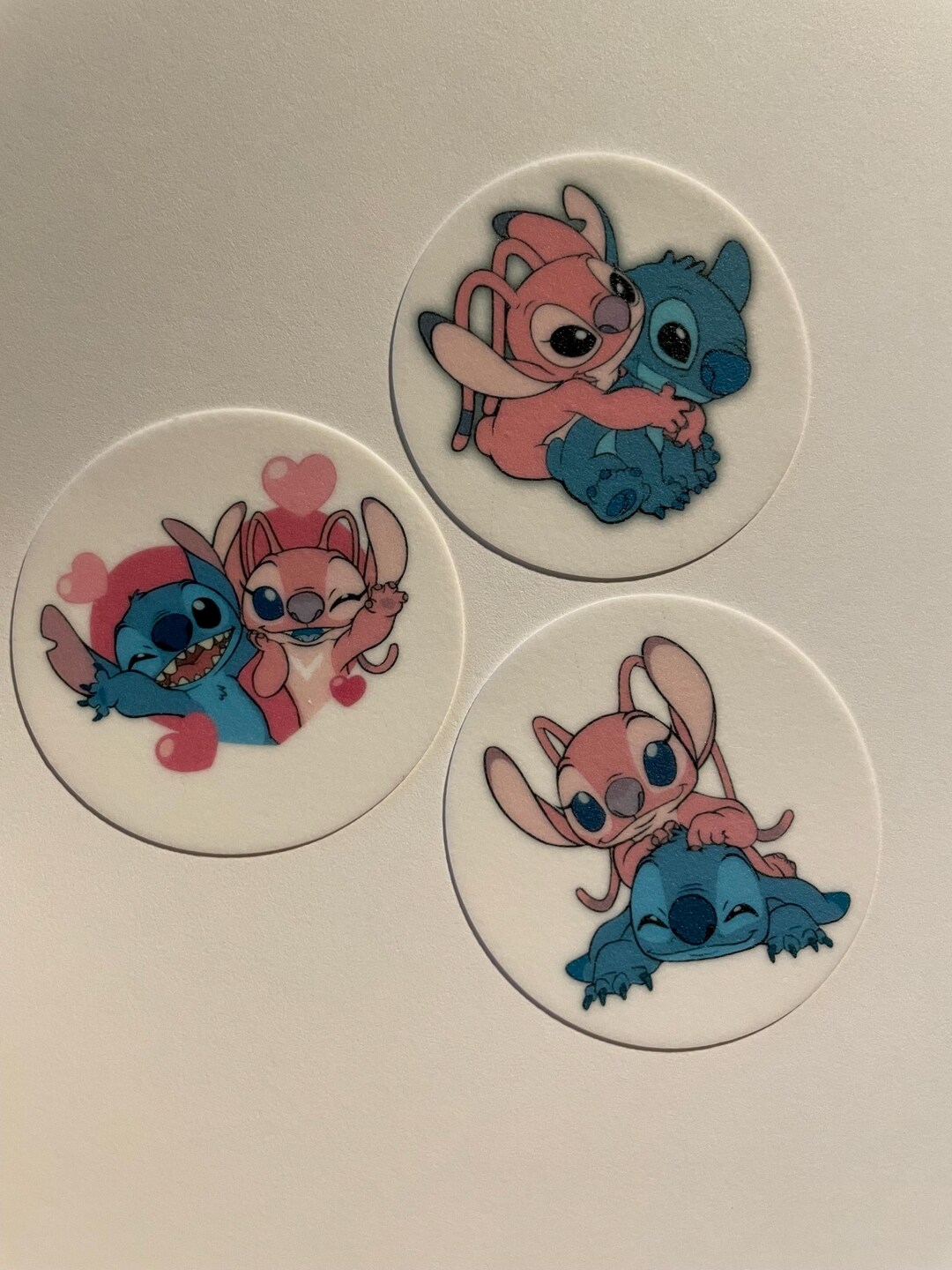 Stitch & Angel Edible Images Oreo Toppers Cupcake Toppers Oreo Toppers ...