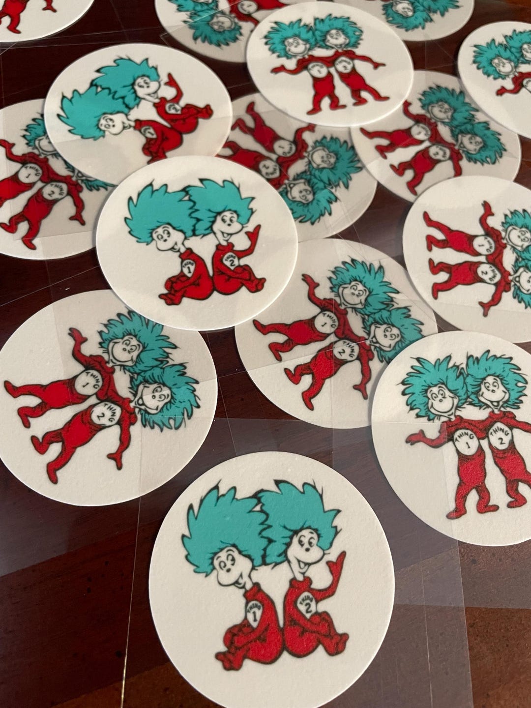 Dr Seuss Thing One Thing Two Edible Images Toppers Cookies Oreos ...