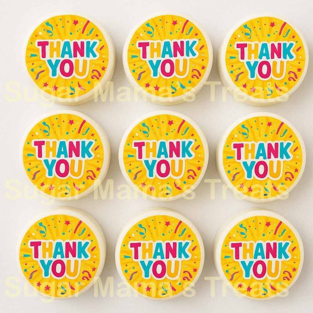 Thank You Toppers Thank You Edible Images Appreciation Edible Images ...