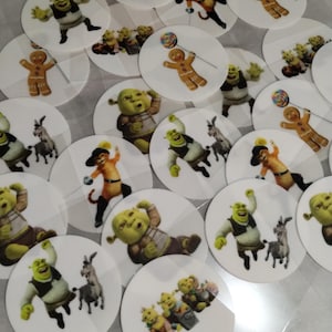 Shrek Edible Images Toppers Cupcake Toppers Oreo Toppers 1" 2" | - Etsy
