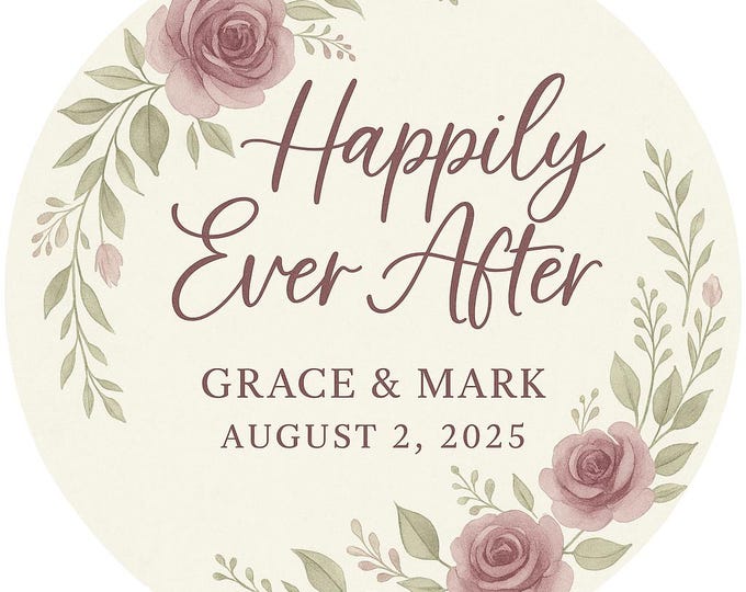 Happily Ever After Edible Images | Wedding Toppers | Edible Cupcake ...