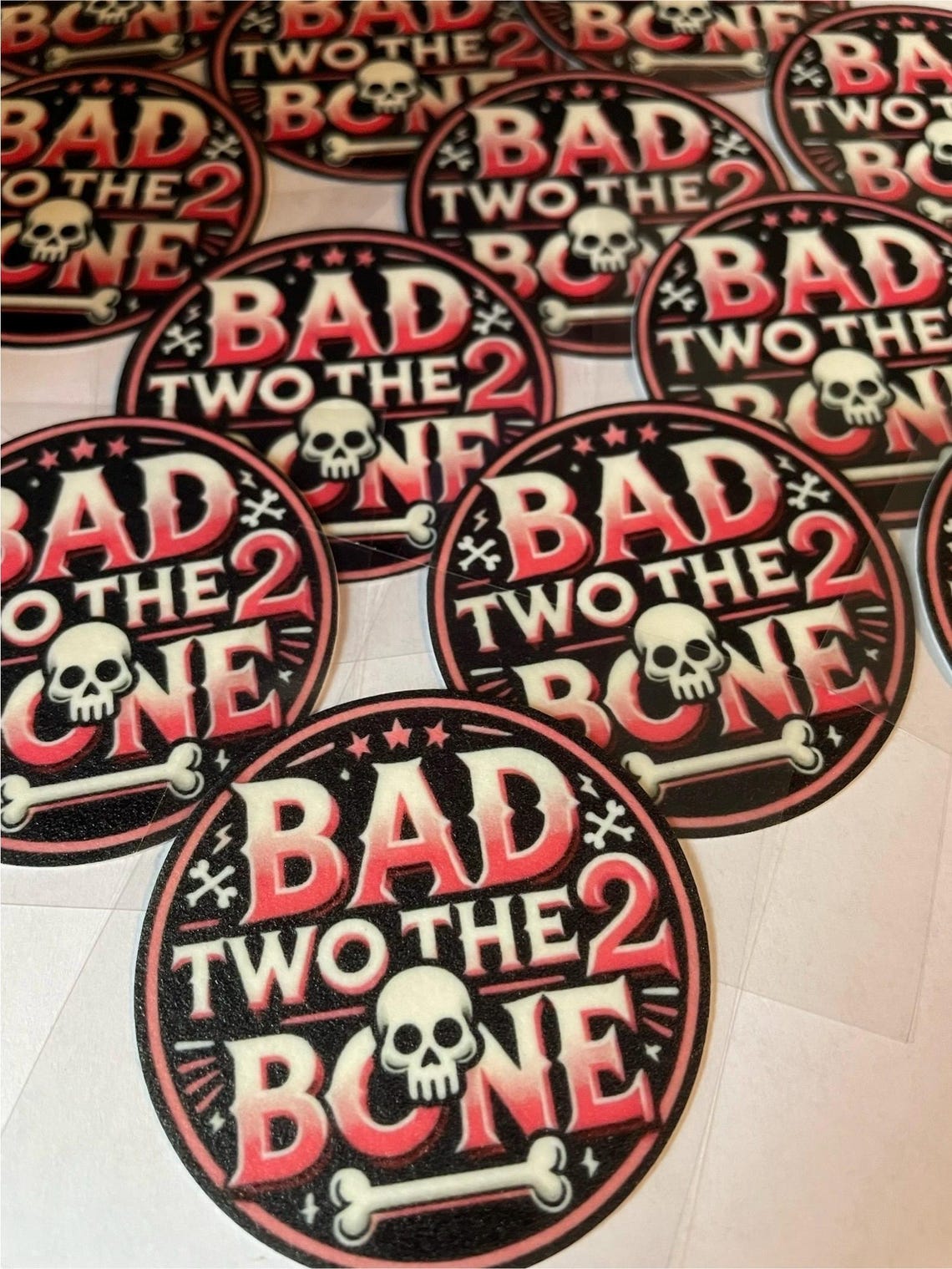 Bad 2 the Bone Edible Images Treat Toppers Bad Two the Bone Cupcake ...
