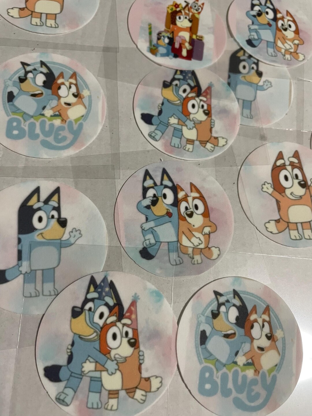 Priority Bluey Edible Images Toppers for Oreos Cookies Cupcakes - Etsy