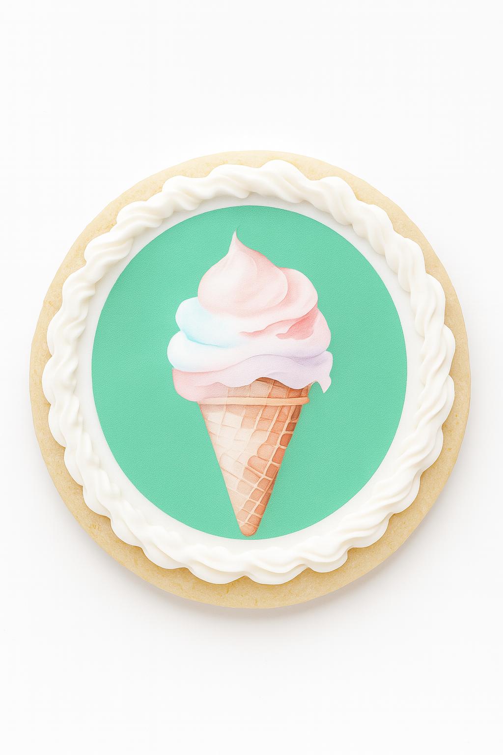 Ice Cream Edible Images | Cupcake Toppers | Edible Cookie Toppers ...