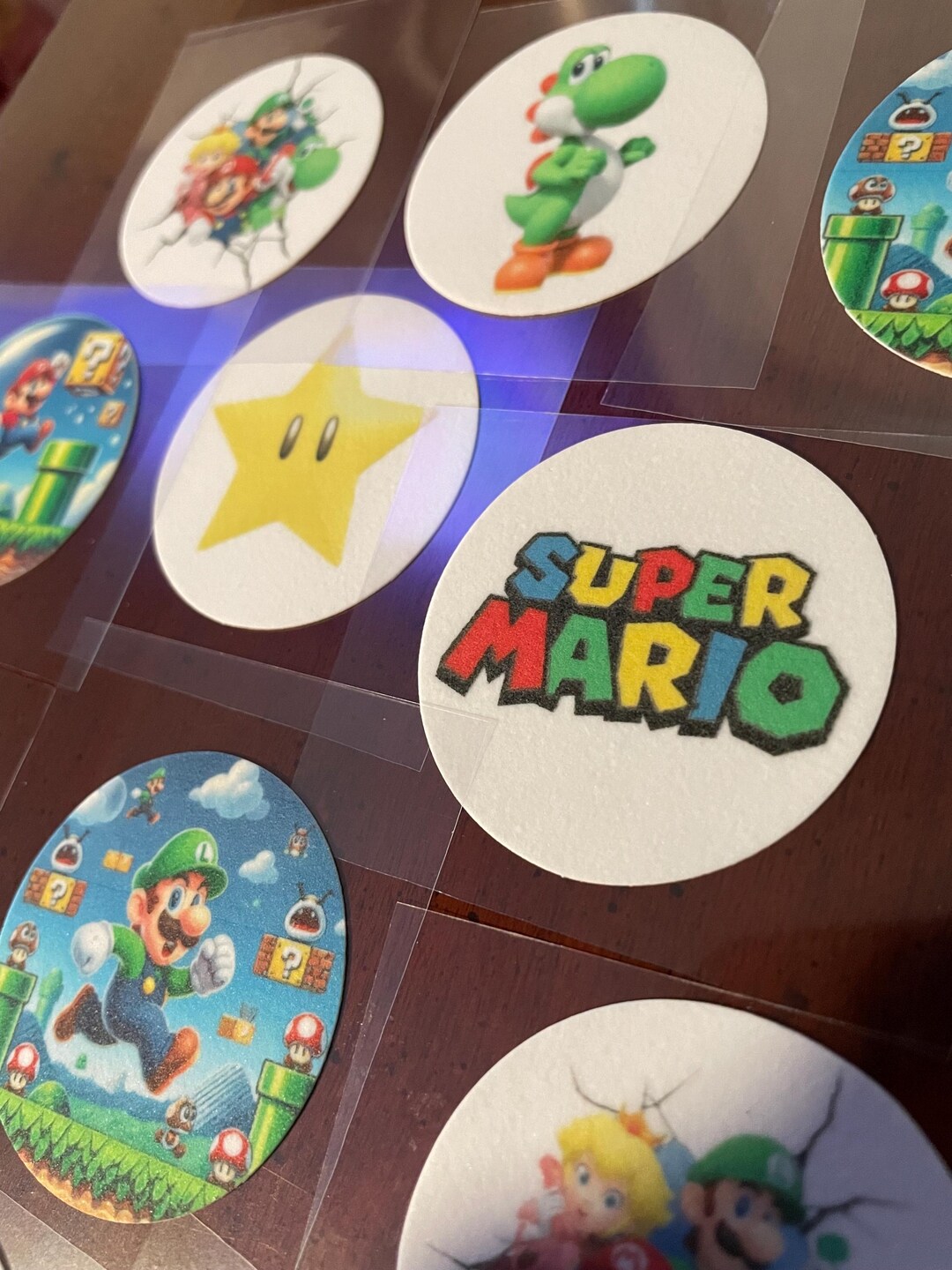 Mario Edible Images | Gamer Cupcake Toppers | Edible Toppers | Birthday ...