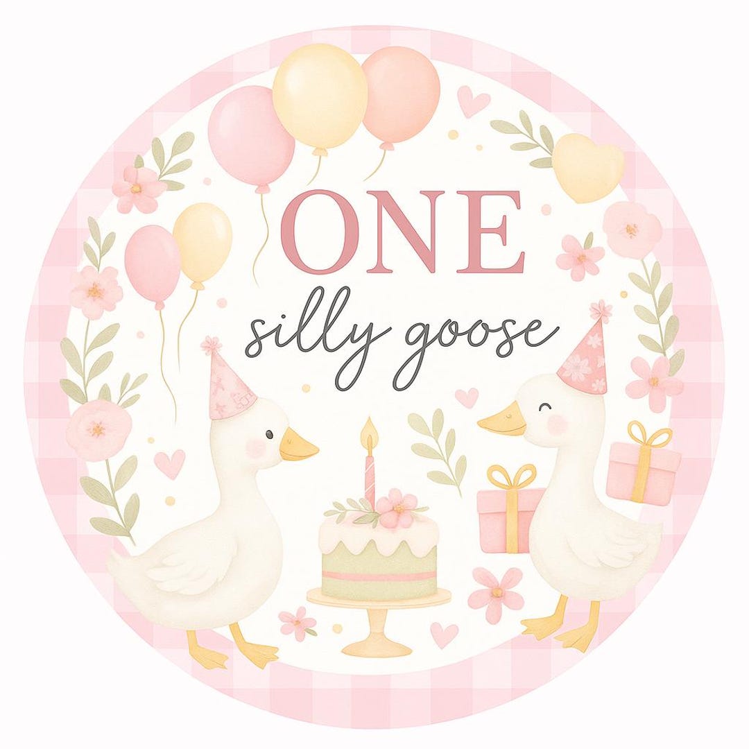 One Silly Goose Edible Images | Oreo Toppers for First Birthday - Etsy