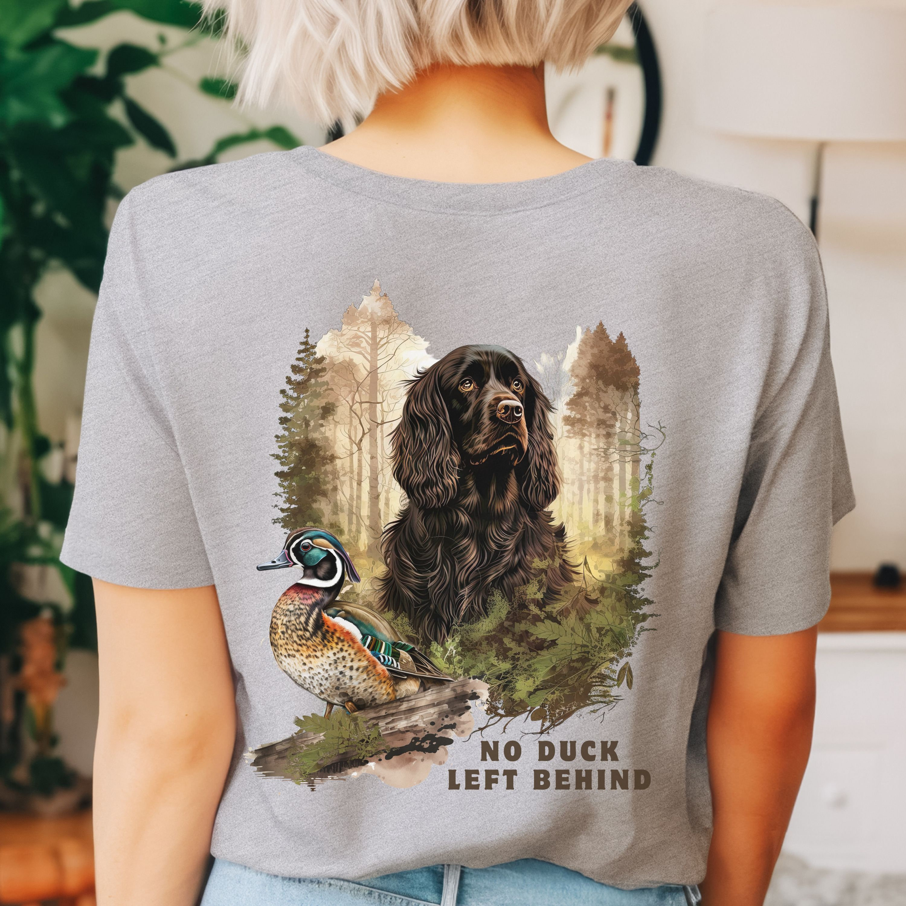 Boykin Spaniel and Wood Duck Hunting Shirt, Apparel for Bird Hunters ...
