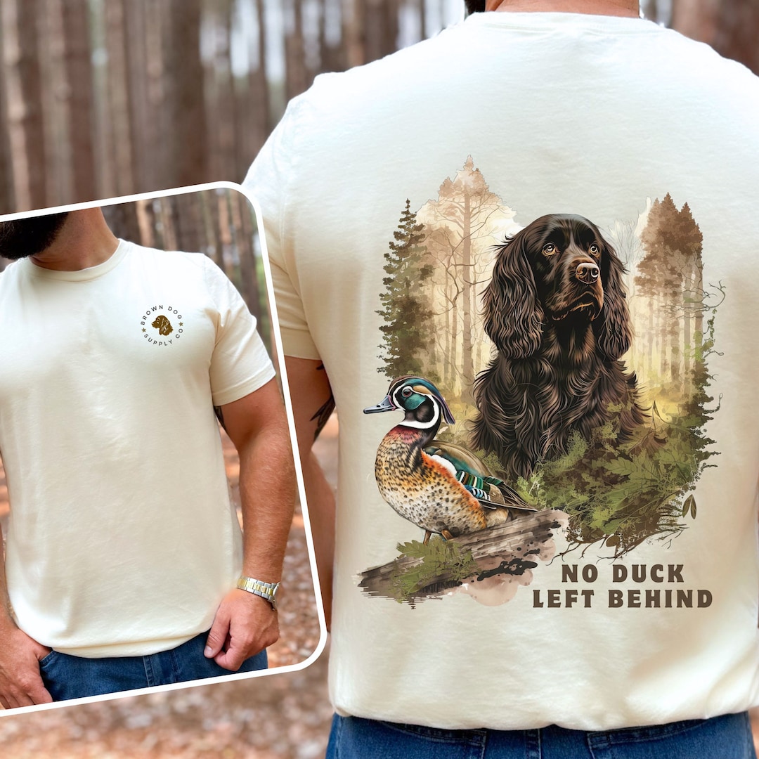 Boykin Spaniel and Wood Duck Hunting Shirt, Apparel for Bird Hunters ...