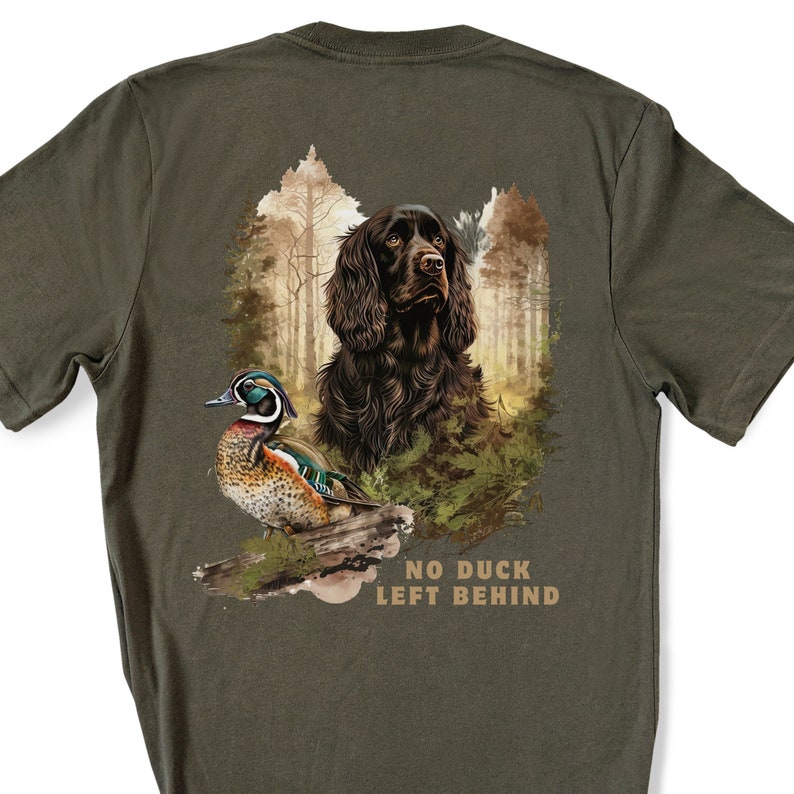 Boykin Spaniel and Wood Duck Hunting Shirt, Apparel for Bird Hunters ...