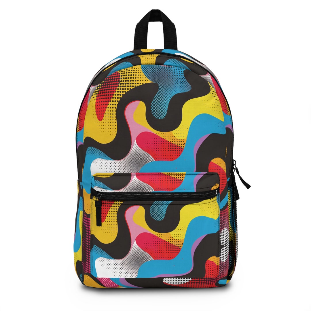 Pop Art Punch Pattern Backpacks for Men Women Kids School Travel ...