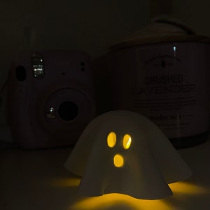 Tea Light Ghost Cover / Clay Decor/ Halloween / Home Decor / Ghost Gift ...