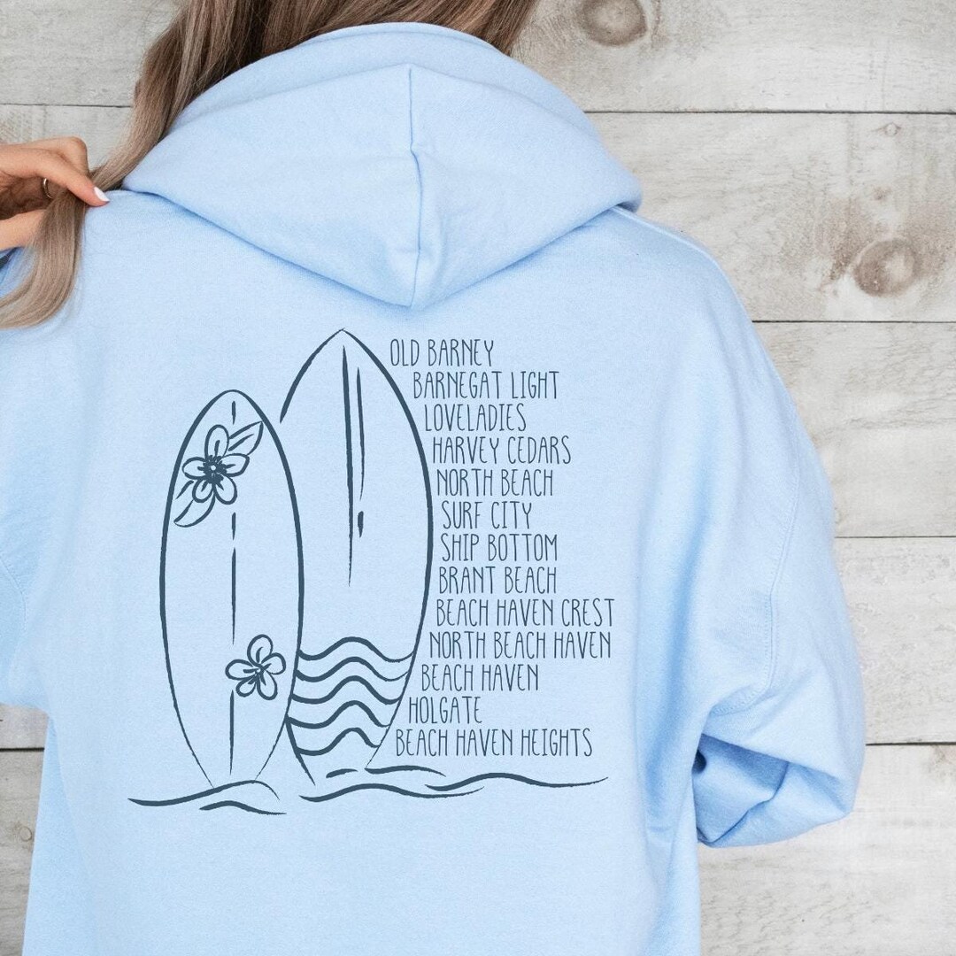 Trendy LBI Preppy Beach Sweatshirt | Cute Beach Vibes Hoodie | Words on ...