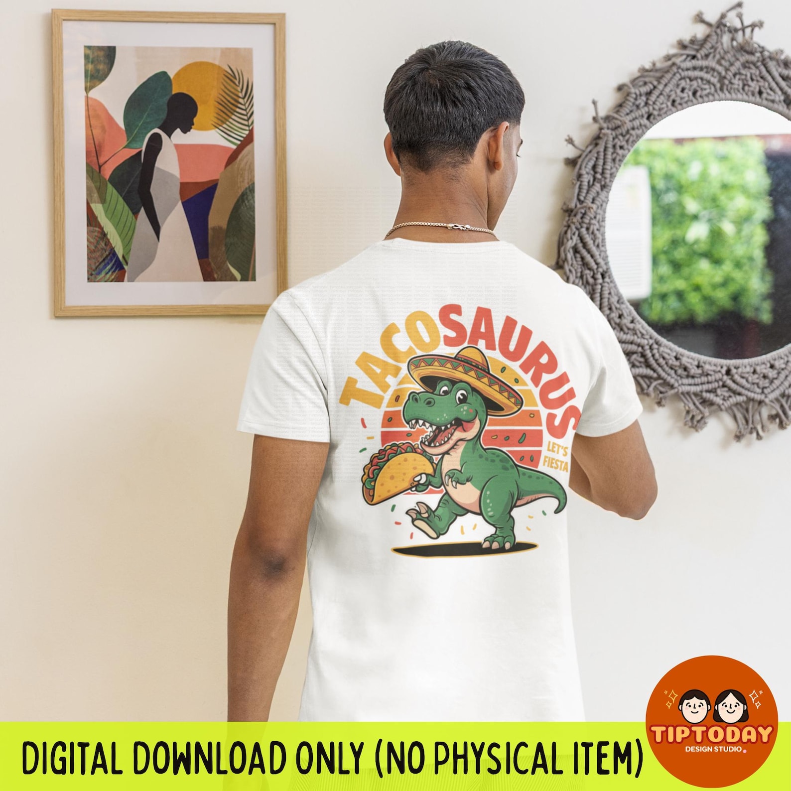 T-rex dinosaurio taco camisa divertido cinco de mayo clipart, diseño ...