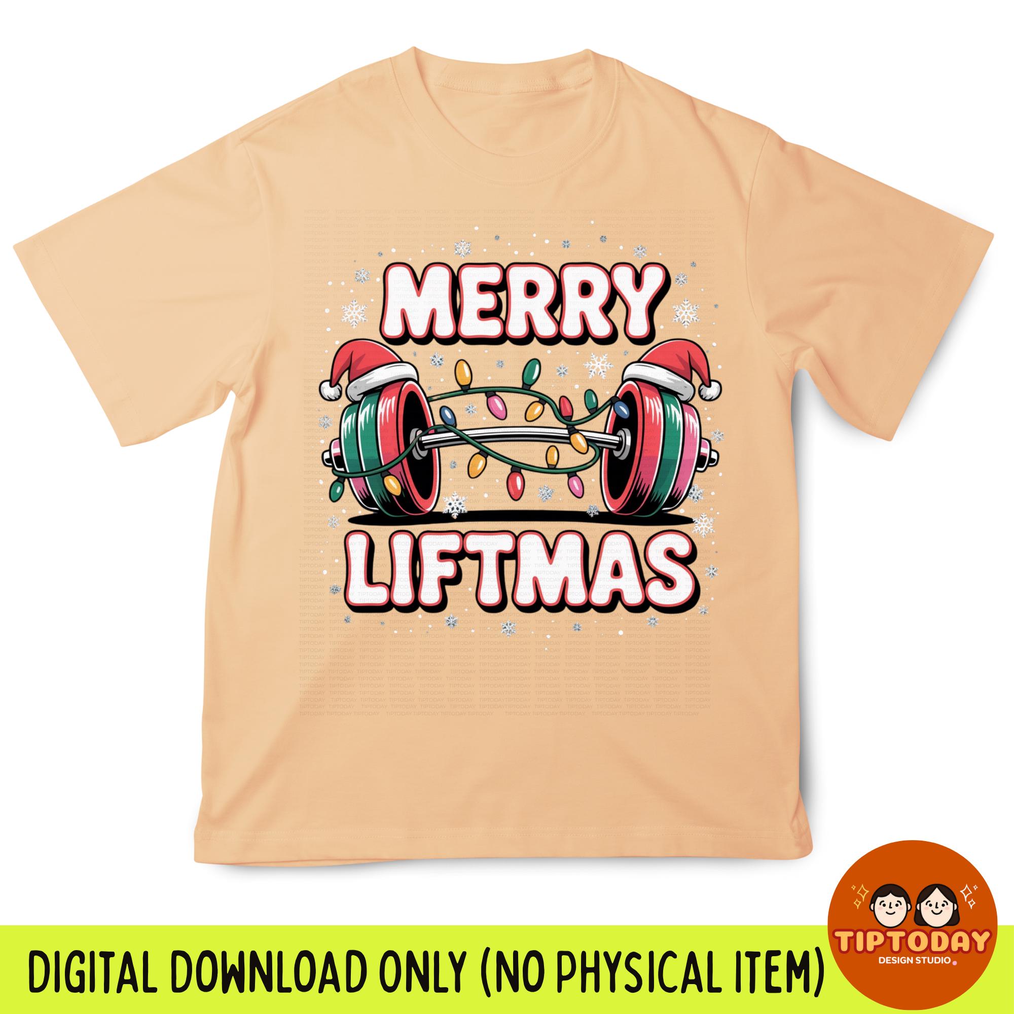Liftmas Holiday Fitness Barbell Clipart PNG - Etsy