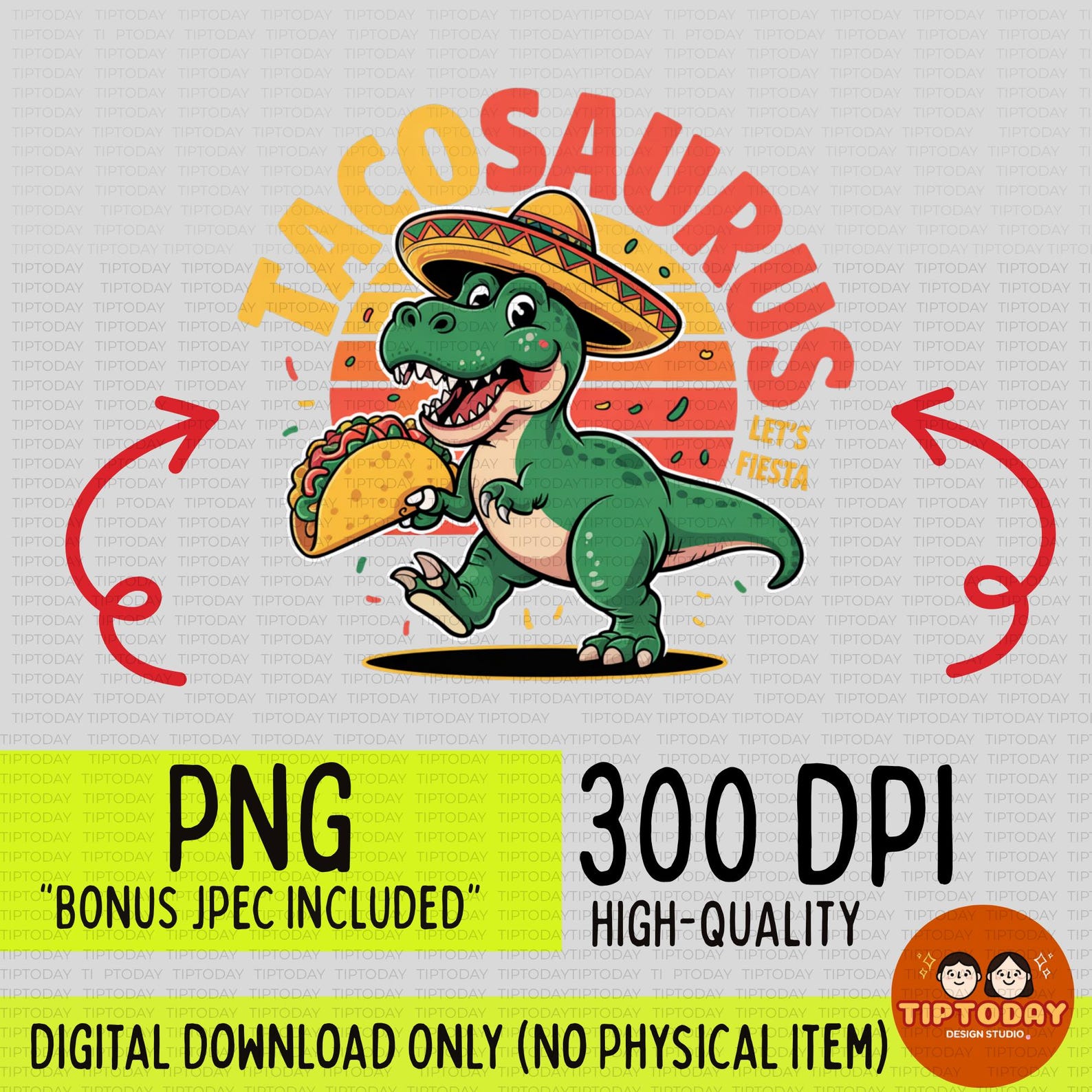T-rex dinosaurio taco camisa divertido cinco de mayo clipart, diseño ...