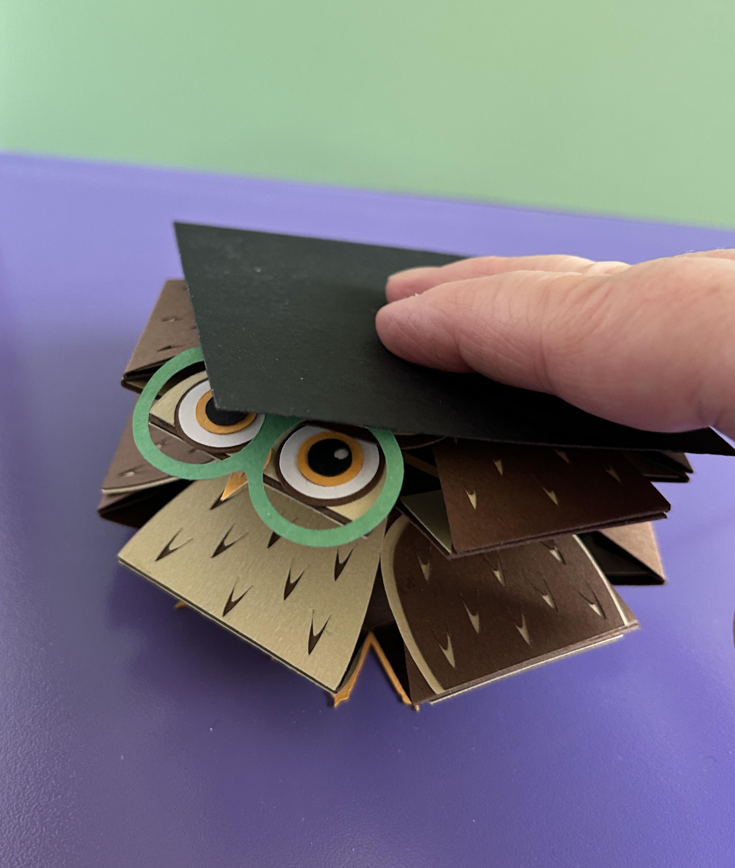 Pop-up Owl, SVG Files, Graduation Card/decoration, Folds Flat, Envelope ...