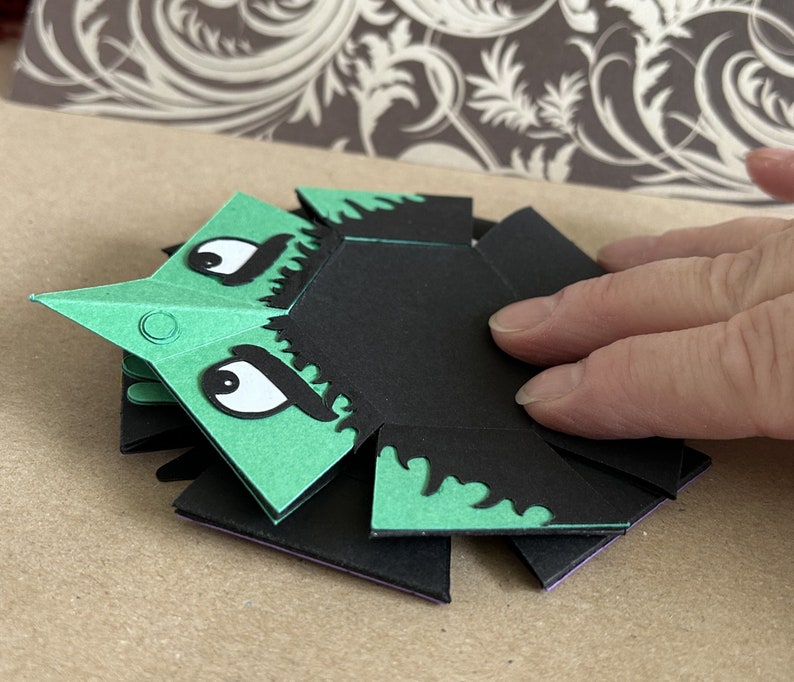 Pop-up Witch, Halloween Card/decoration, Folds Flat, Digital Download ...
