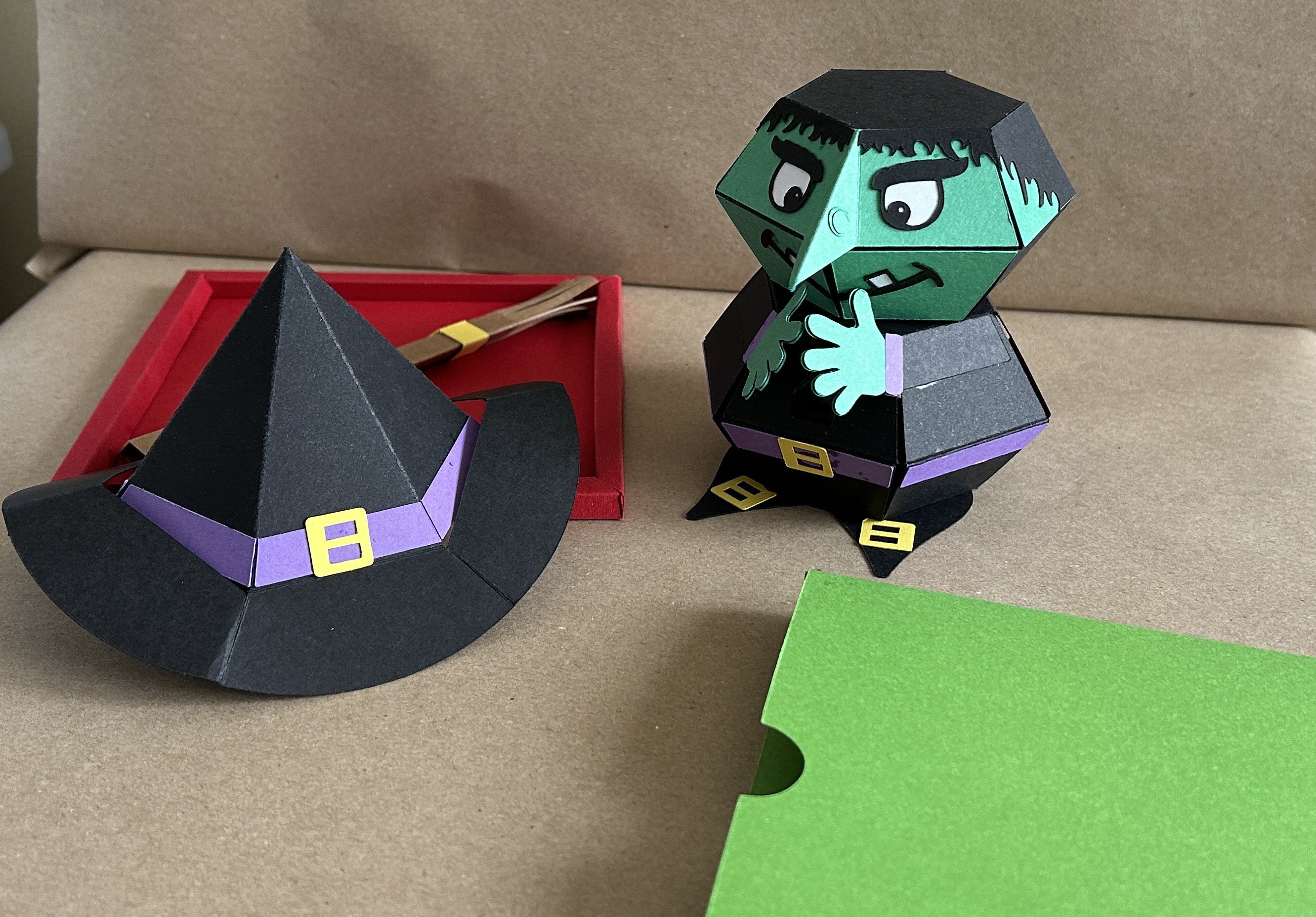 Pop-up Witch, Halloween Card/decoration, Folds Flat, Digital Download ...