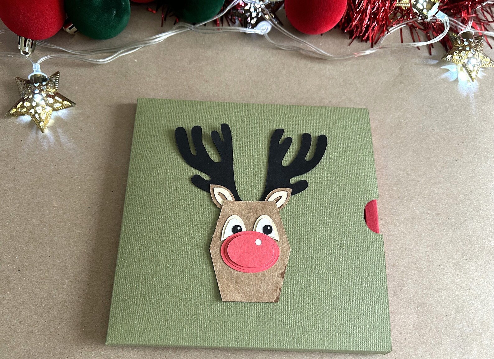 Pop-up Reindeer, Christmas Card/decoration, Folds Flat, Download SVG ...