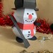 Pop-up Snowman, Christmas Card/decoration, Folds Flat, Digital Download ...