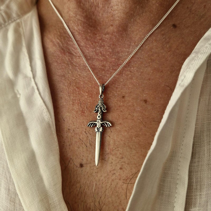 Dagger Necklace - Etsy