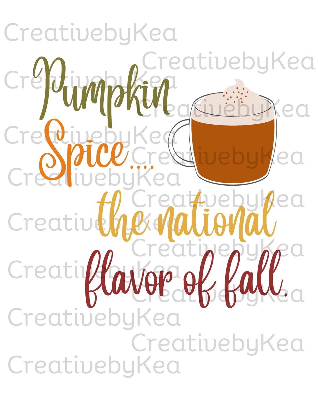 Pumpkin Spice Svg - Etsy