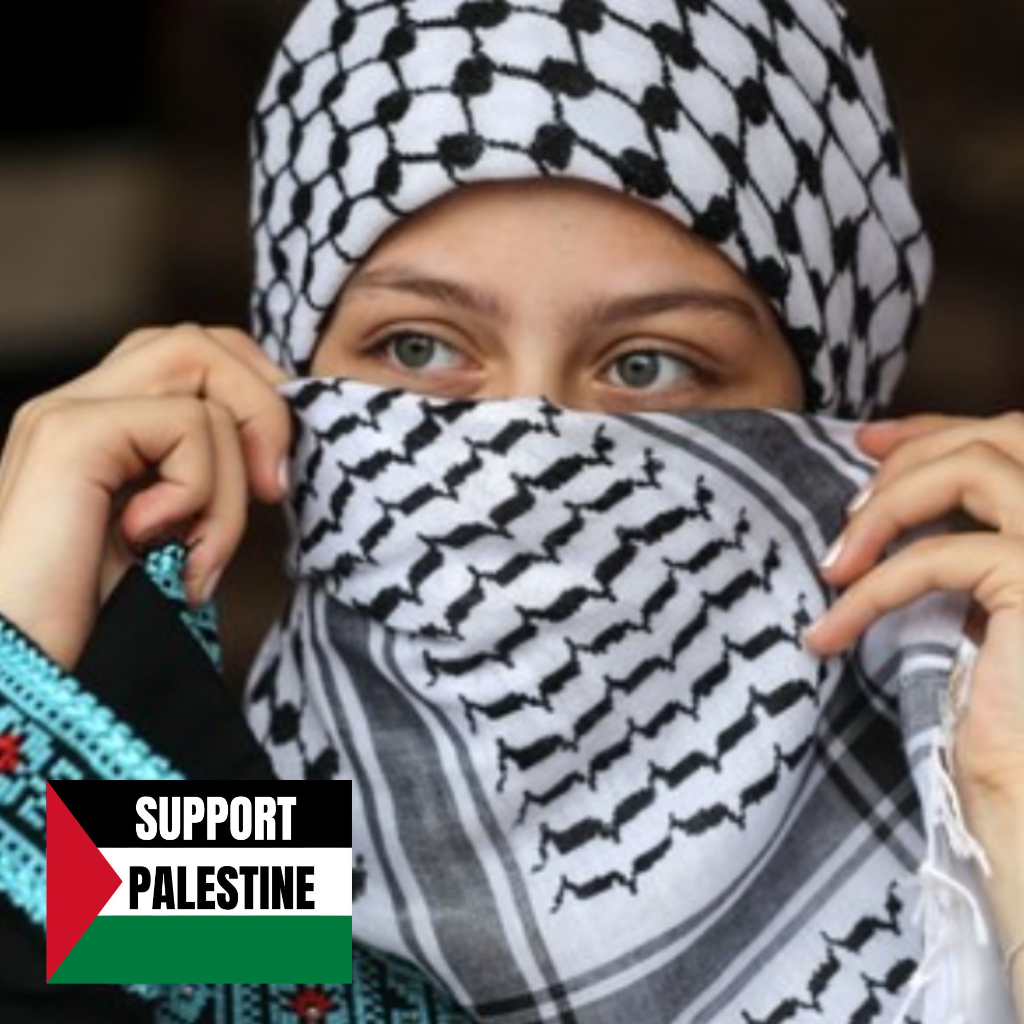 Keffiyeh Palestine Scarf Style Black White Scarf Palestine Shemagh ...