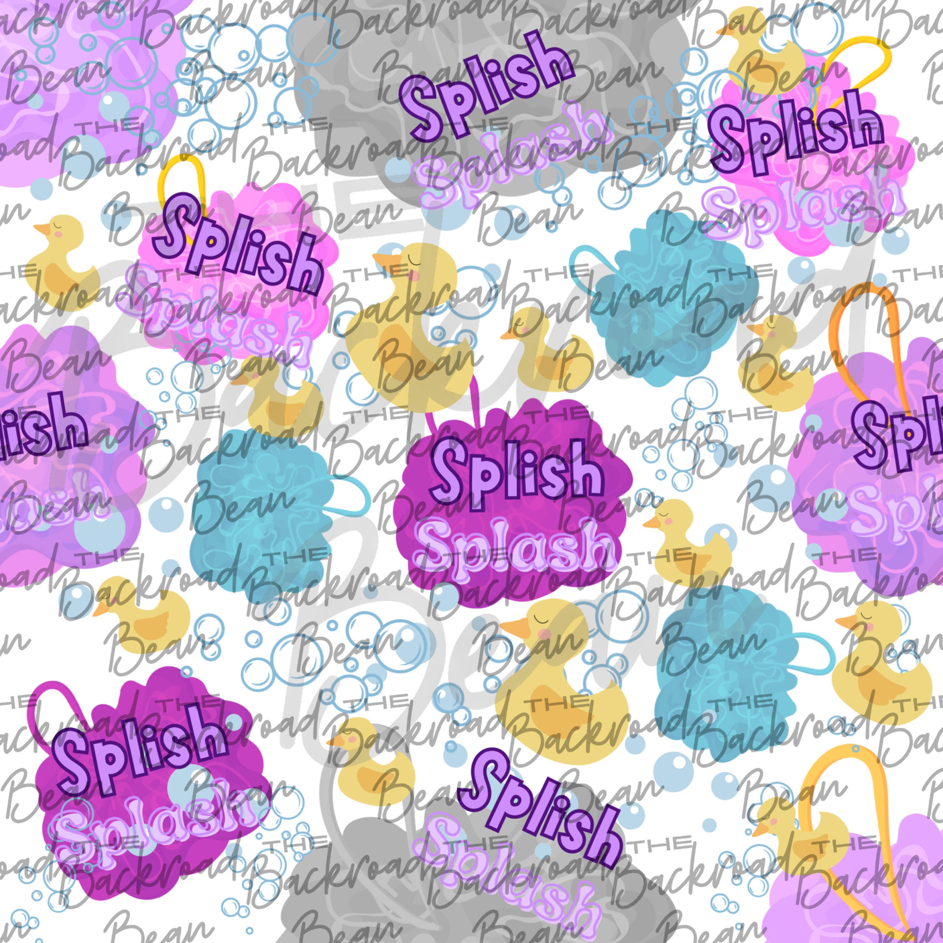 Splish Splash Seamless File SVG PDF PNG - Etsy