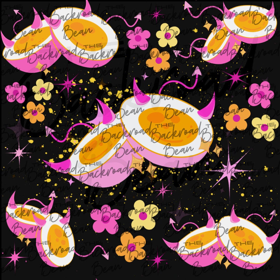 Pink Devils Seamless File SVG PDF PNG - Etsy