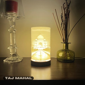 World Landmark Lamp, Bedside Table Lamp, Gift for a Traveler, Eiffel ...